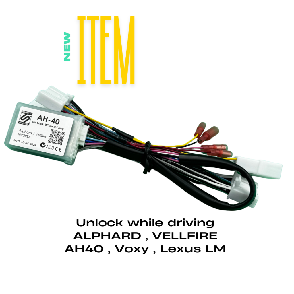 TOYOTA ALPHARD AH40 unlock while driving – รีโมทคอนโทรลพวงมาลัย